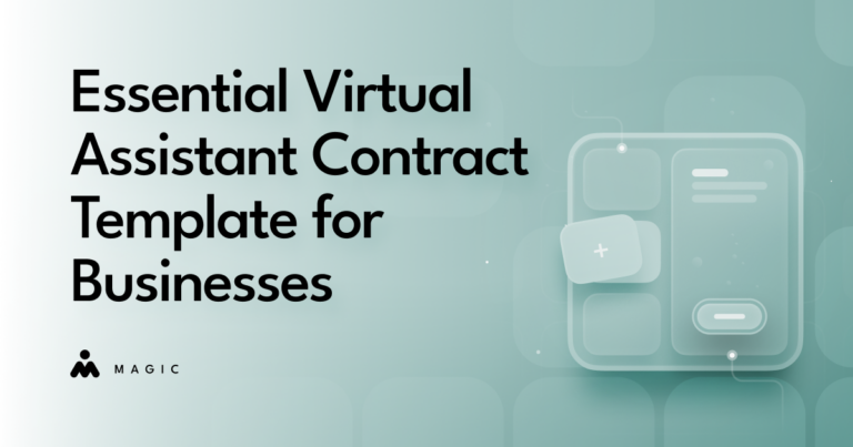 Essential Virtual Assistant Contract Template for Businesses | Magic